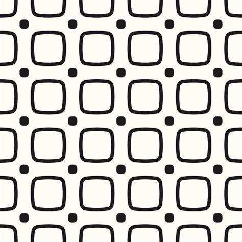 Vector Geometric Seamless Monochrome Pattern 9649916 Vector Art At Vecteezy