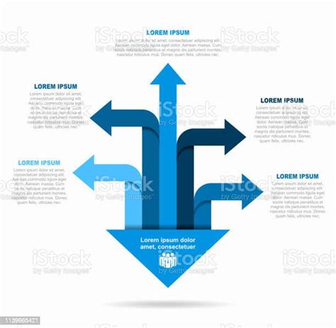 데이터를 위한 장소가 있는 인포 그래픽 디자인 템플릿입니다 벡터 일러스트입니다 5가지 개체에 대한 스톡 벡터 아트 및 기타