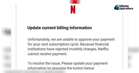 ALERTA Golpe usa nome da Netflix para roubar dados bancários