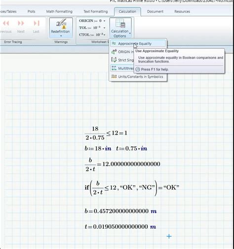mathcad prime 8 0 comparison rounding error ptc community