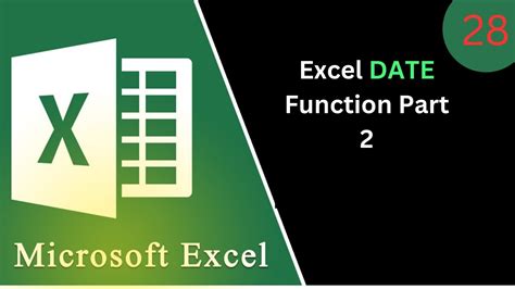 Excel Date Function Part 2 Advanced Date Calculations And Examples