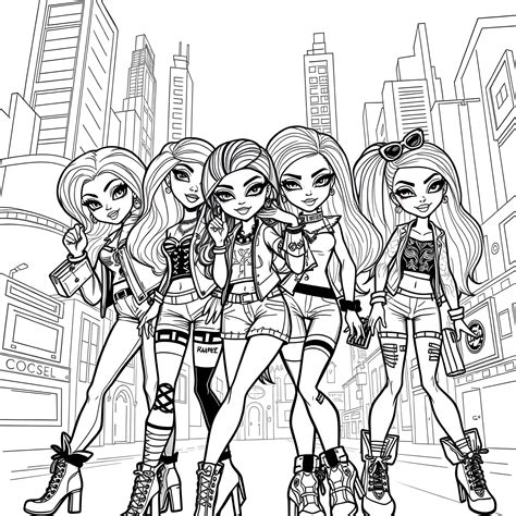 Best Bratz Coloring Pages Free Printable Pdf
