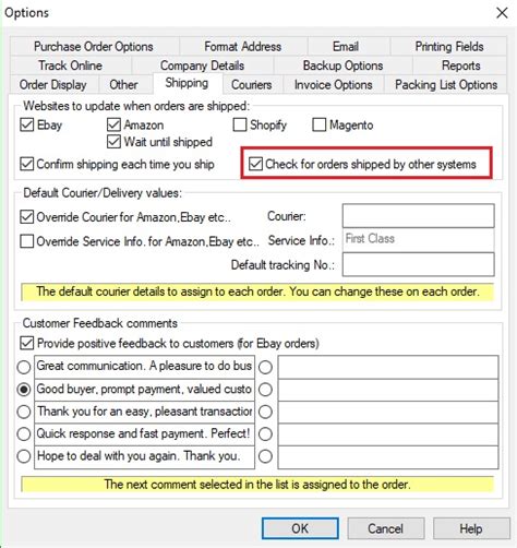 does one stop order processing check to see if orders have been shipped