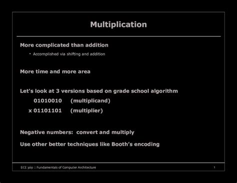Pdf Booths Algorithm Multiplication And Division Dokumentips