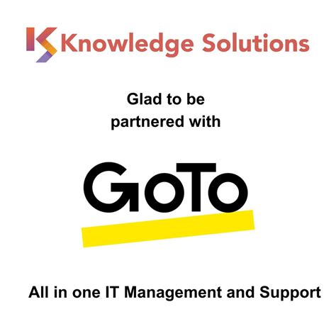 Knowledge Solutions On Linkedin Knowledgesolutions Goto Partnership Itmanagement Remotesupport