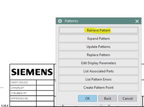 How To Retrieve Pattern With Nxopen Python