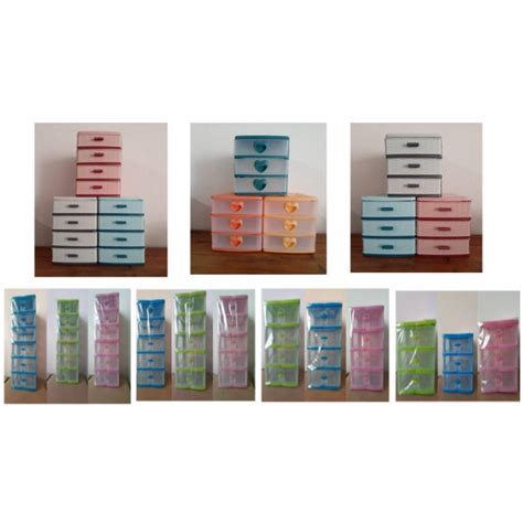 Cute Mini Drawer 3 Layers And 4 Layers 5 Layer And 6 Layer Shopee