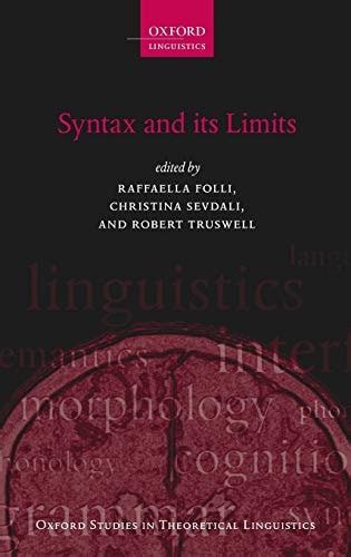 Syntax And Its Limits Labyrinth Books