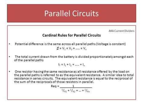 Potential Difference In A Series And Parallel Circuit