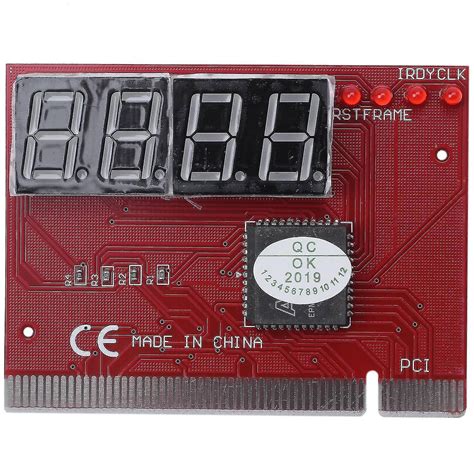 Computer Analysis Pci Post Card Motherboard Led 4 Digit Diagnostic Test