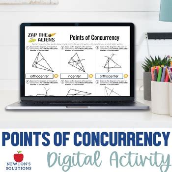 Points Of Concurrency Digital Activity By Newton S Solutions TPT