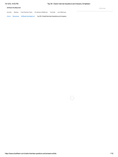 Oracleinterviewquestions Pdf