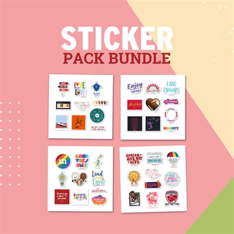 Sticker Pack Bundle 40 Die Cut Stickers Unlearn