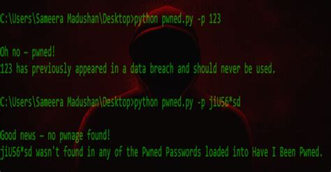 Pwned Simple Cli Script To Check If You Have A Password