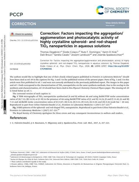 Pdf Correction Factors Impacting The Aggregationagglomeration And