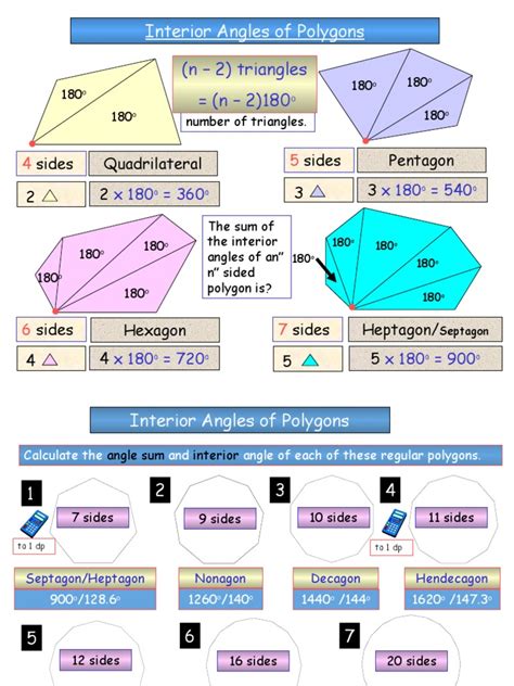 Angles 7 Polygons Interior Pdf Euclidean Plane Geometry