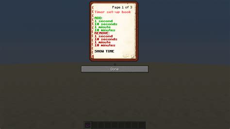 Timer Data Pack Minecraft Data Pack