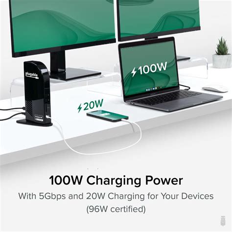 Plugable Usb C Triple Display Docking Station With Displaylink Usb