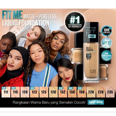 Jual Maybelline Fit Me Matte Poreless Foundation Botol 30ml Shopee