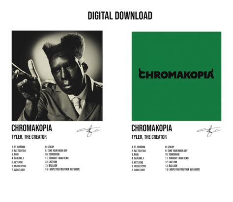 Tyler The Creator Chromatopia Album Cover Poster Digital Download Etsy Uk