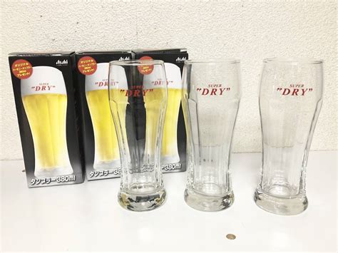 【新品】新古品 非売品 Asahi Super Dry Beer アサヒ スーパードライ ビール ガラス グラス タンブラー Bbq 家飲み