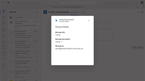 Broadcast Message To Organization Using Activity Feed Notification