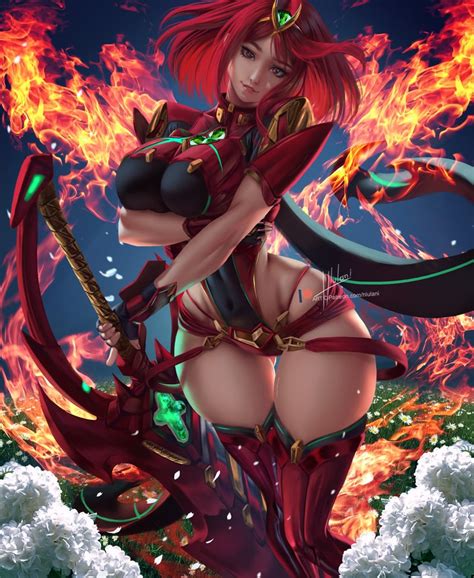 Pyra Xenoblade Chronicles And 1 More Drawn By Hlulani Danbooru