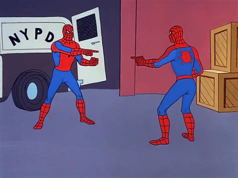 Two Spidermen Pointing At Each Other Memes Imgflip