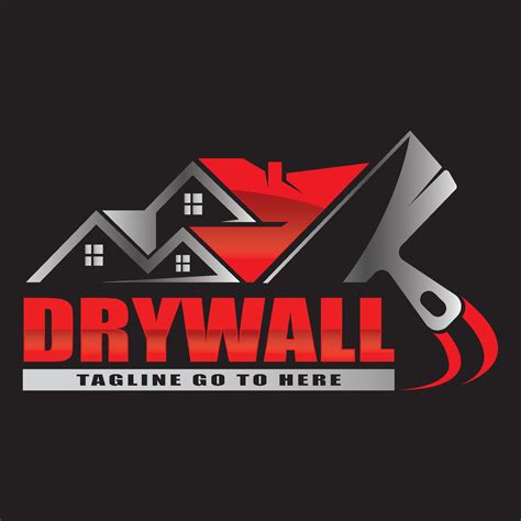 Elegant And Professional Drywall Logo Design Template 46919708 Vector