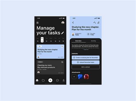 task management app ios android ui by abdulrahman hagag on dribbble