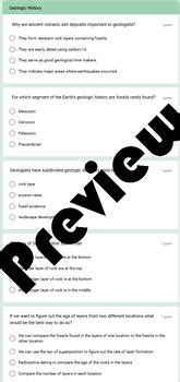Geologic Time Relative Absolute Dating Practice Google Forms Quiz Feedback