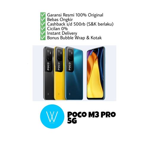 Jual Poco M3 Pro 5G Ram 6 128Gb Baru Dan Segel Garansi Resmi Nasional TAM Shopee Indonesia
