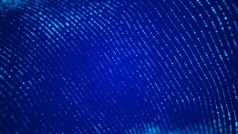 입자의 물결 동적 웨이브와 미래 지향적 인 파란색 점 배경 빅 데이터 3d 렌더링 0명에 대한 스톡 벡터 아트 및 기타 이미지 0명 과학 낮음 Istock