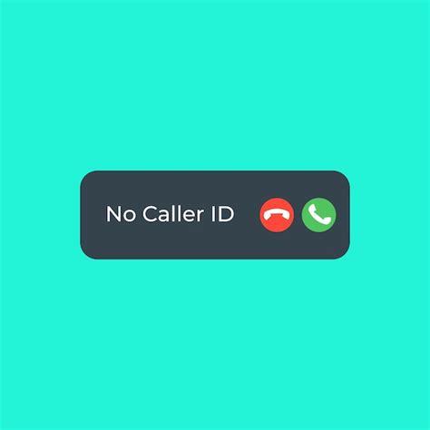 Premium Vector Fullscreen Incoming Call Notifications No Caller Id