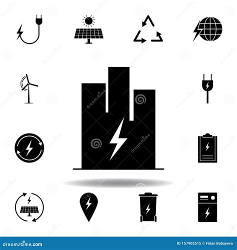 Building Lightning Icon On White Background Can Be Used For Web Logo Mobile App Ui Ux Building Lightning Icon On White Background Can Be Used For Web Logo Mobile App Ui Ux
