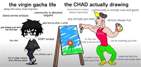 virgin vs chad scrolller