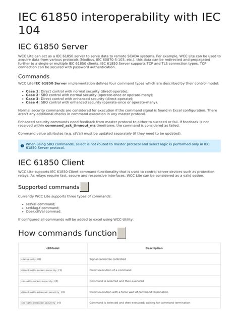 Iec 61850 Interoperability With Iec 104 Pdf Object Computer Science Network Protocols