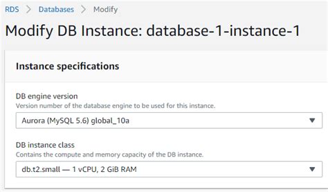 How To Modify Rds Instance Type Aws Bytes