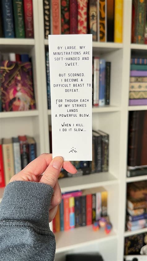 Acotar Quote Bookmark Amaranthas Riddle A Court Of Thorns And Roses Etsy
