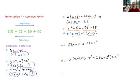 Factorisation A Common Factor YouTube