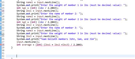 Write A Java Program That Accepts Names Of Members On A Tug Of War Team