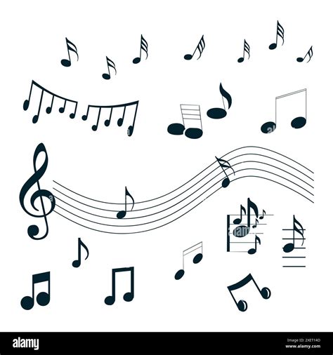 Musical Symbols And Notes Collection Stock Vector Image And Art Alamy