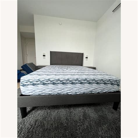 Heid Upholstered Low Profile Platform Bed Aptdeco