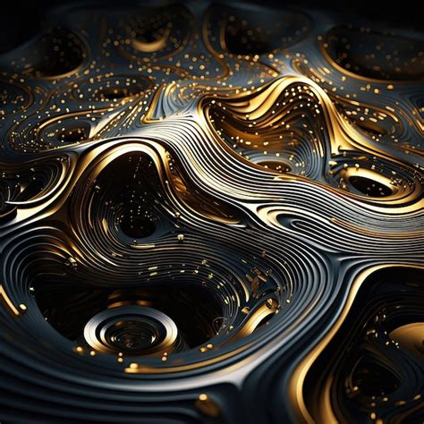 Premium Ai Image Engraving Abstract 3d Illustration Neural