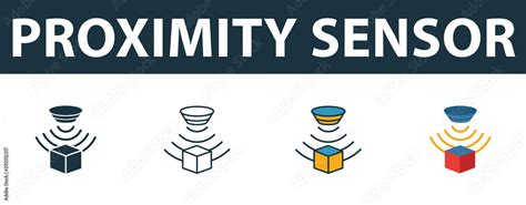 Vetor De Proximity Sensor Icon Set Premium Symbol In Different Styles From Sensors Icons
