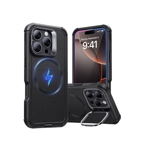 Esr Cyber Tough Magnetic Stash Stand Case With Camera Control Button