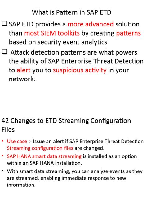 What Is Pattern In Sap Etd2 Pdf Databases Data