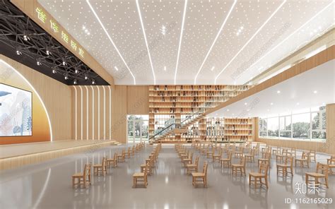 学校多功能报告厅3d模型下载【id1162165029】知末3d模型网