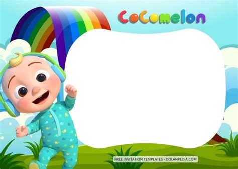 Cocomelon Invitation Background Hd Tyellococomelon Party Invite