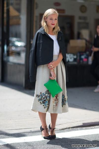 Как носить юбку миди Территория моды мода на